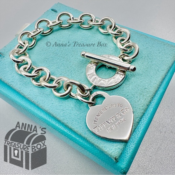Tiffany & Co. | Jewelry | Tiffany Co 925 Silver Med Rtt Heart Tag ...